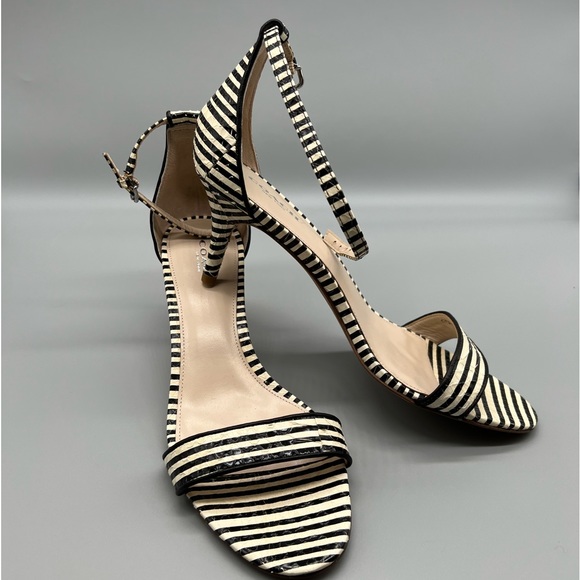 Coach | Shoes | Coach Black And White Striped Mid Heel Pumps | Poshmark